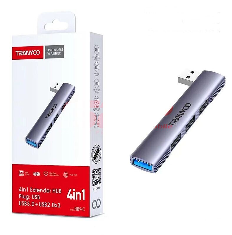 Alte produse - HUB extindere USB 4 in 1 TRANYOO HB9-A :: SEP Mobile