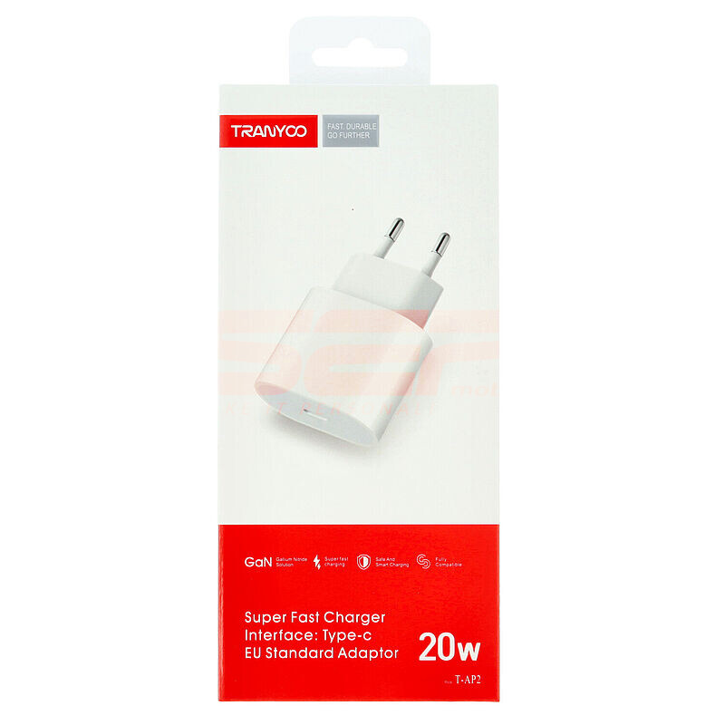 Incarcatoare retea - Incarcator retea Fast Charge USB-C 20W TRANYOO T ...